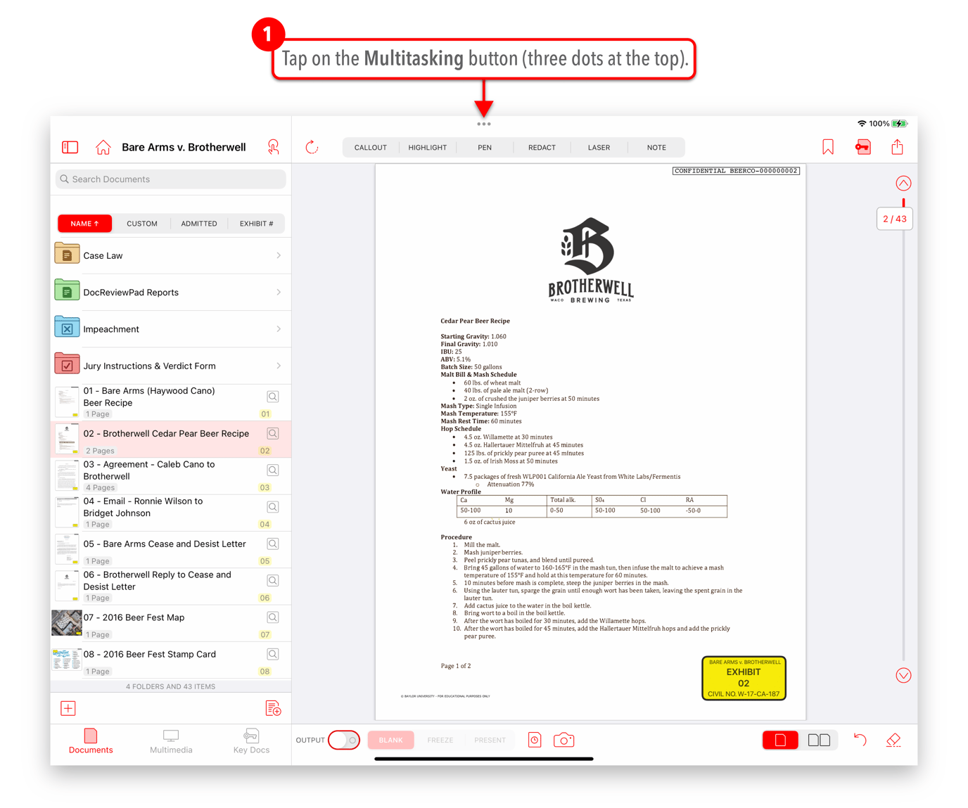 How do I use Multitasking and Split View with the LIT SUITE apps?