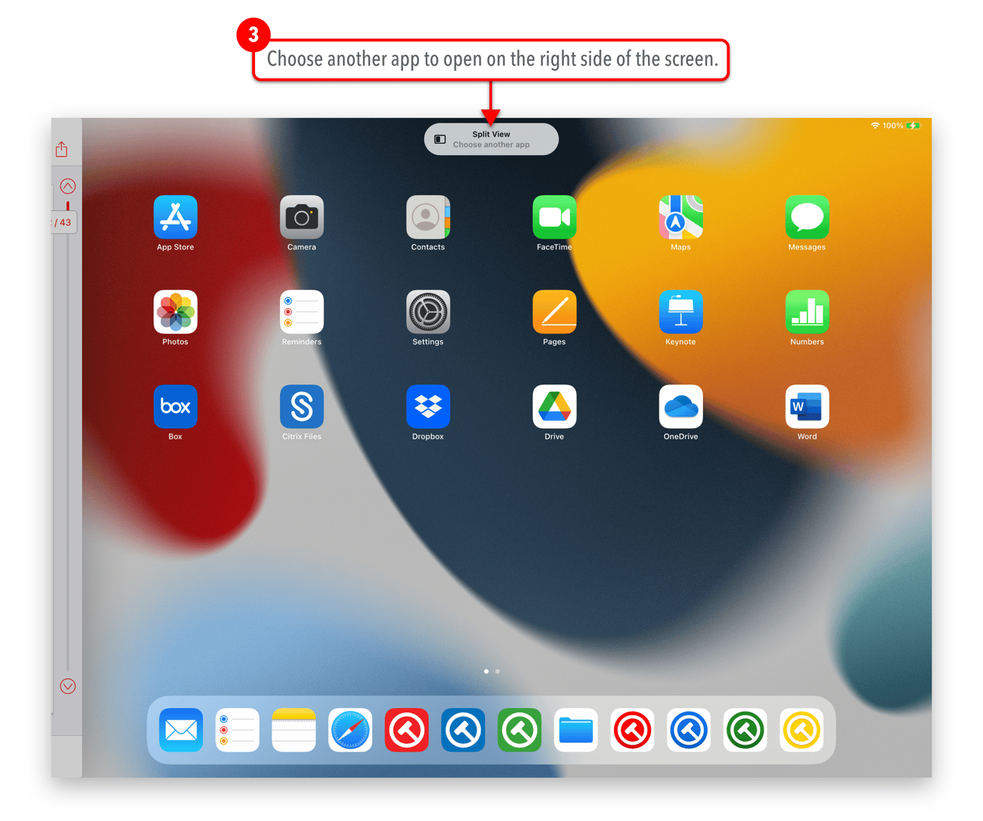 How do I use Multitasking and Split View with the LIT SUITE apps?
